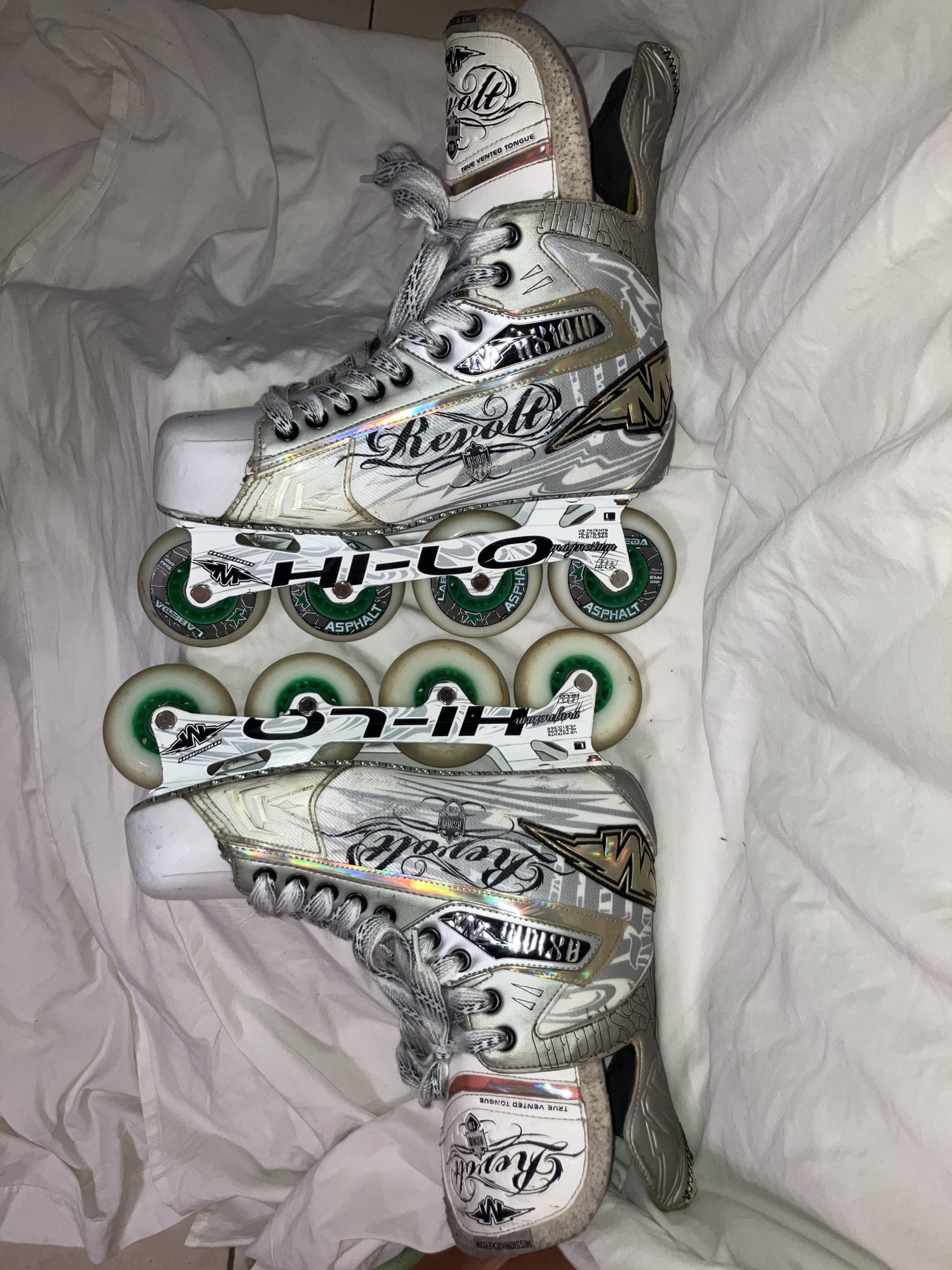 Used Mission 10D Mission Axiom T10 Revolt Hockey Skates | SidelineSwap