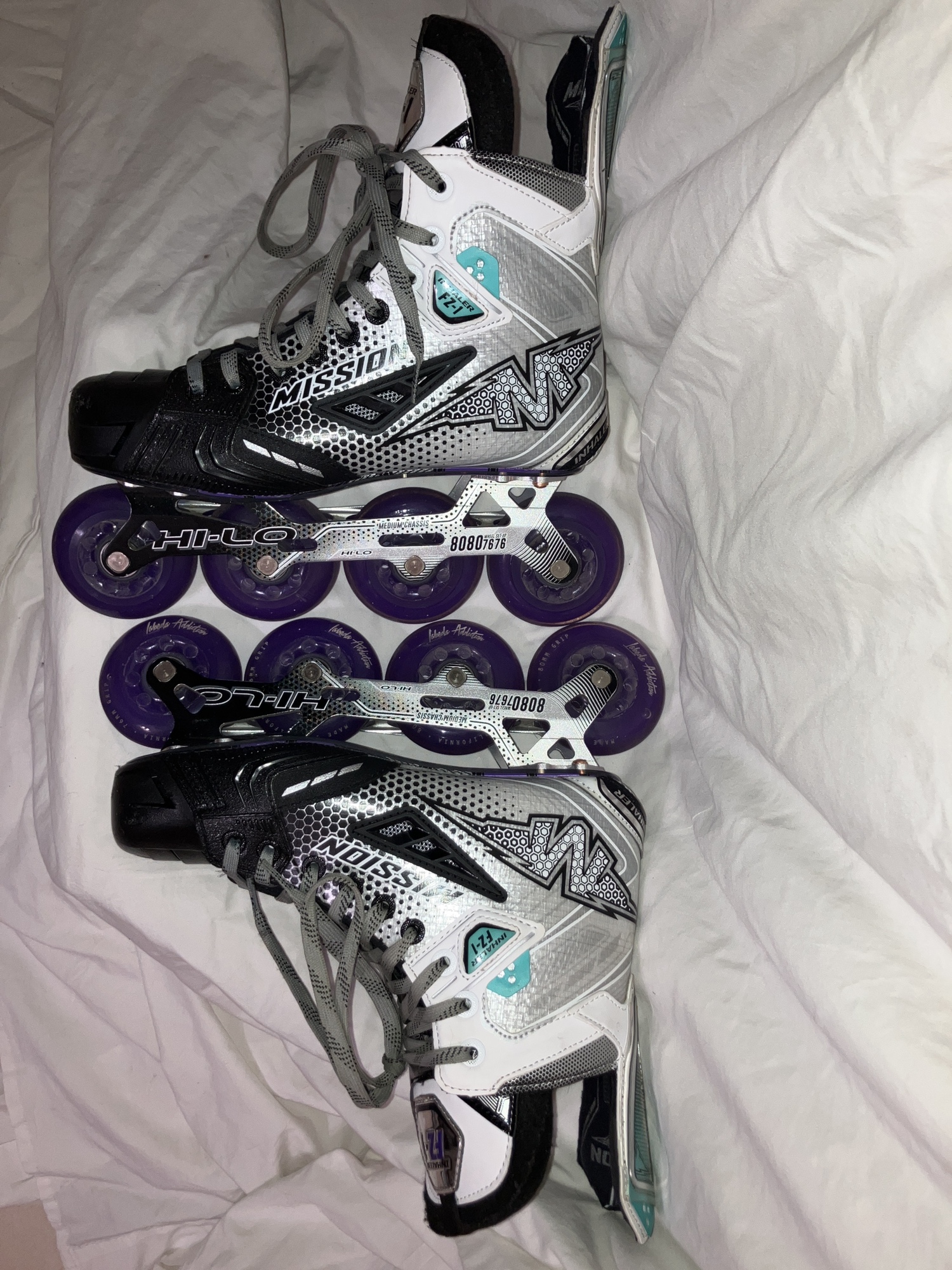 New Mission Size 7.5D Inhaler FZ-1 Inline Skates | SidelineSwap