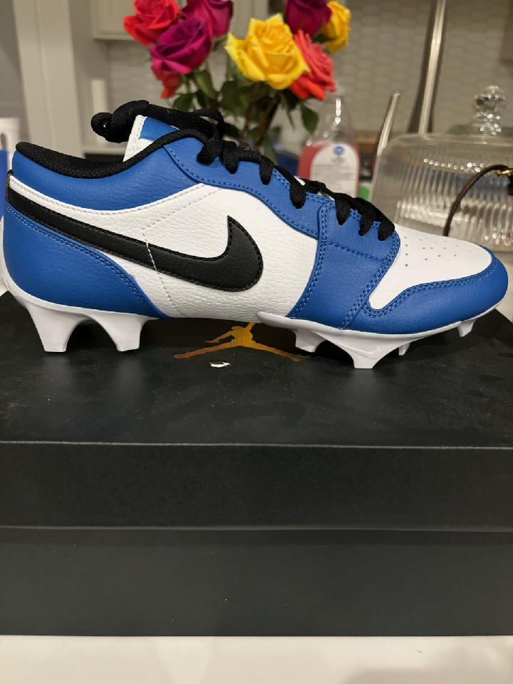 Blue Adult Men's New Size 10 (Women's 11) Molded Cleats Jordan Cleats ...