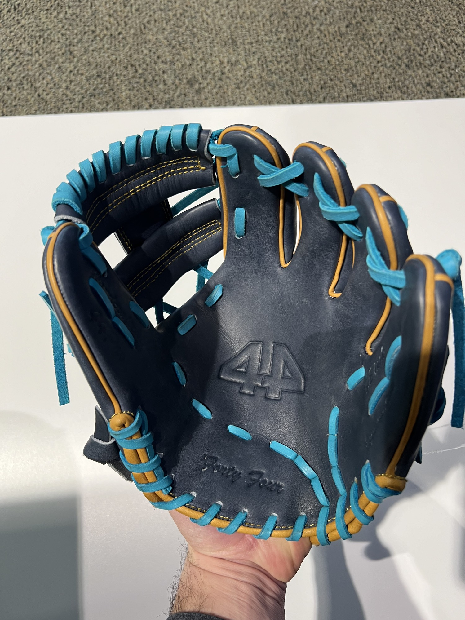 44 Pro Right Hand Throw Infield Baseball Glove 9.5" | SidelineSwap