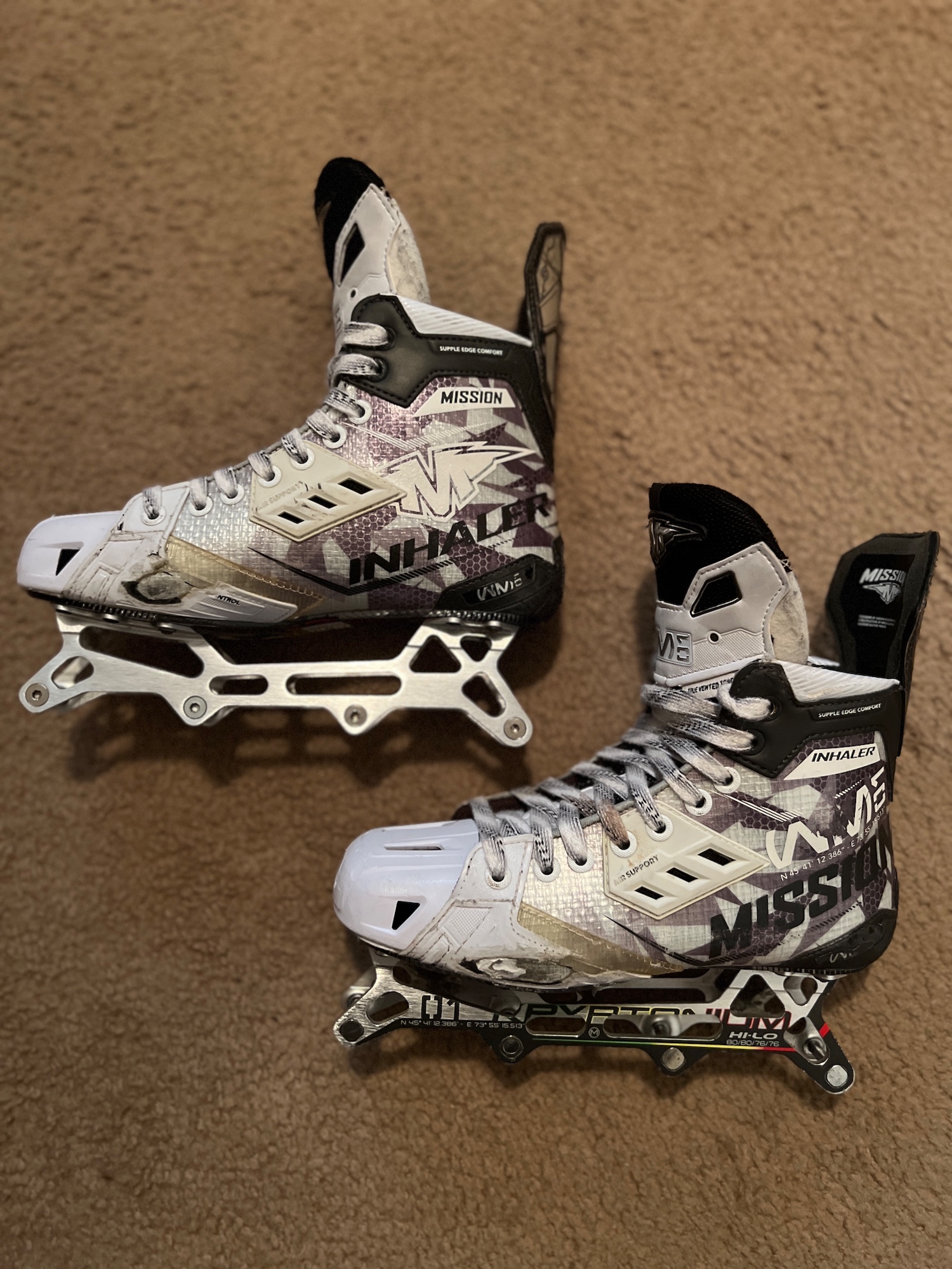 Mission Regular Width Size 7 Inhaler WM01 Inline Skates (No Wheels ...