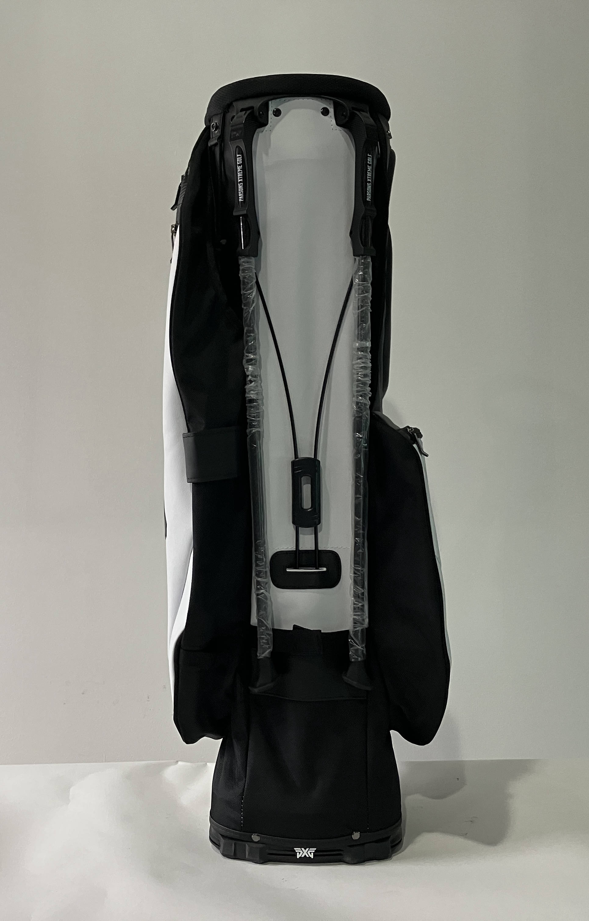 PXG Hybrid Stand Bag Black White 6-Way Divide Single Strap Golf Bag NEW ...