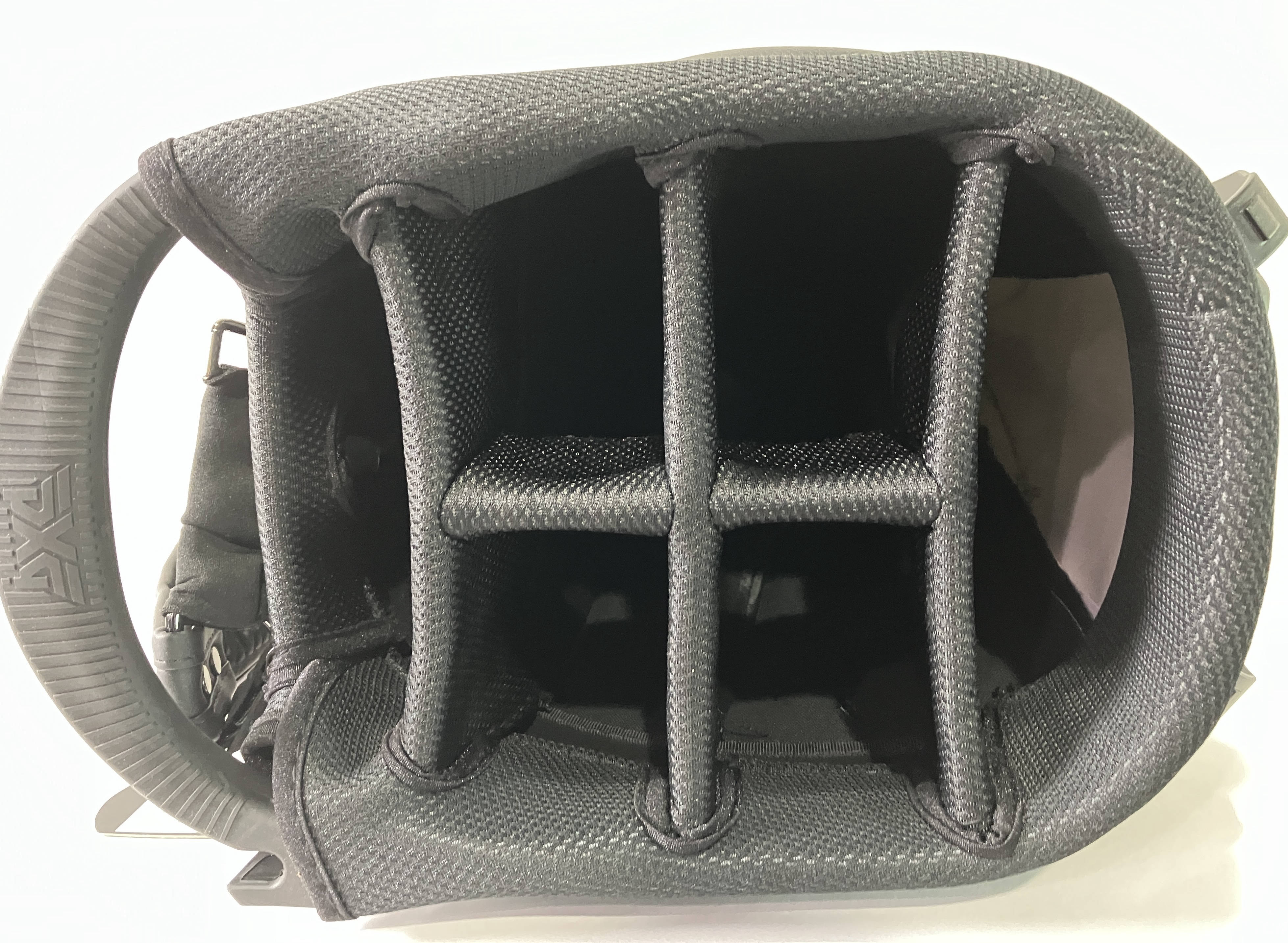 PXG Hybrid Stand Bag Black White 6-Way Divide Single Strap Golf Bag NEW ...