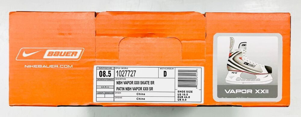 New Nike Bauer Vapor XXII Hockey Skates size 8.5 D men's skate ice SR ...