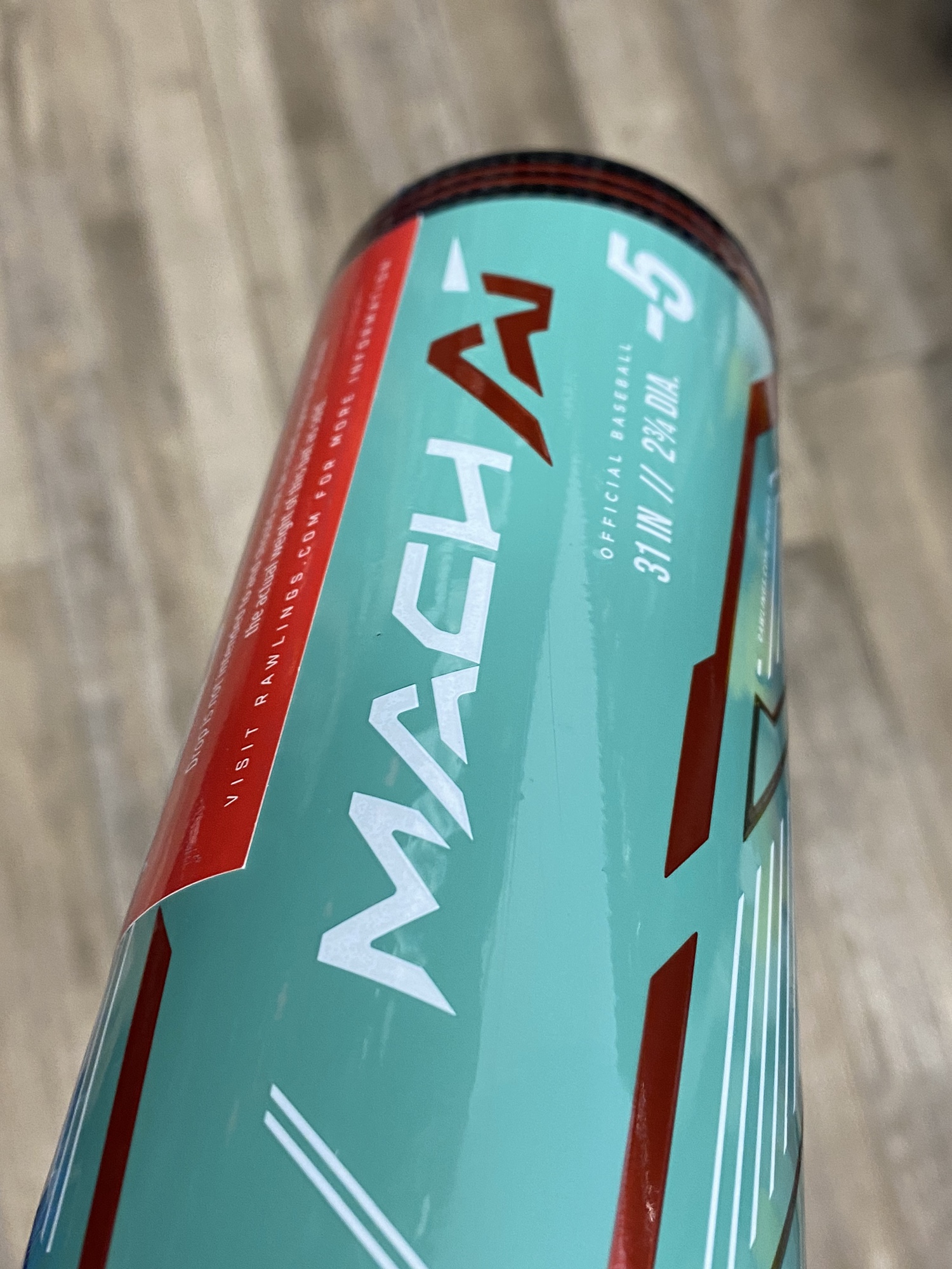 New Rawlings Mach AI 2024 Alloy (-5) 27 oz 31” Mach AI Bat | SidelineSwap