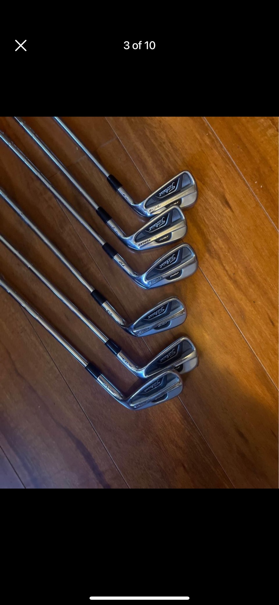 Men's Right Handed Stiff Flex Steel Shaft 712 AP2 Iron Set | SidelineSwap