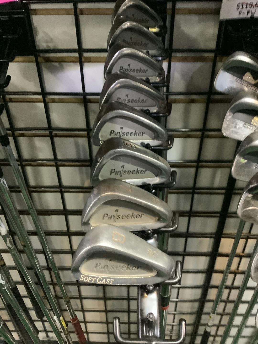 Used Pinseeker Soft Cast 2i-sw Regular Flex Steel Shaft Iron Sets ...