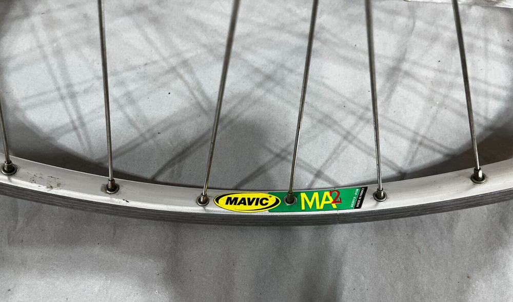 Vintage Mavic MA2 36-Spoke Silver Aluminum 700C Wheelset RSX ...