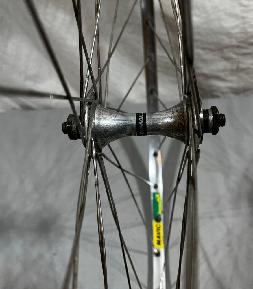 Vintage Mavic MA2 36-Spoke Silver Aluminum 700C Wheelset RSX ...