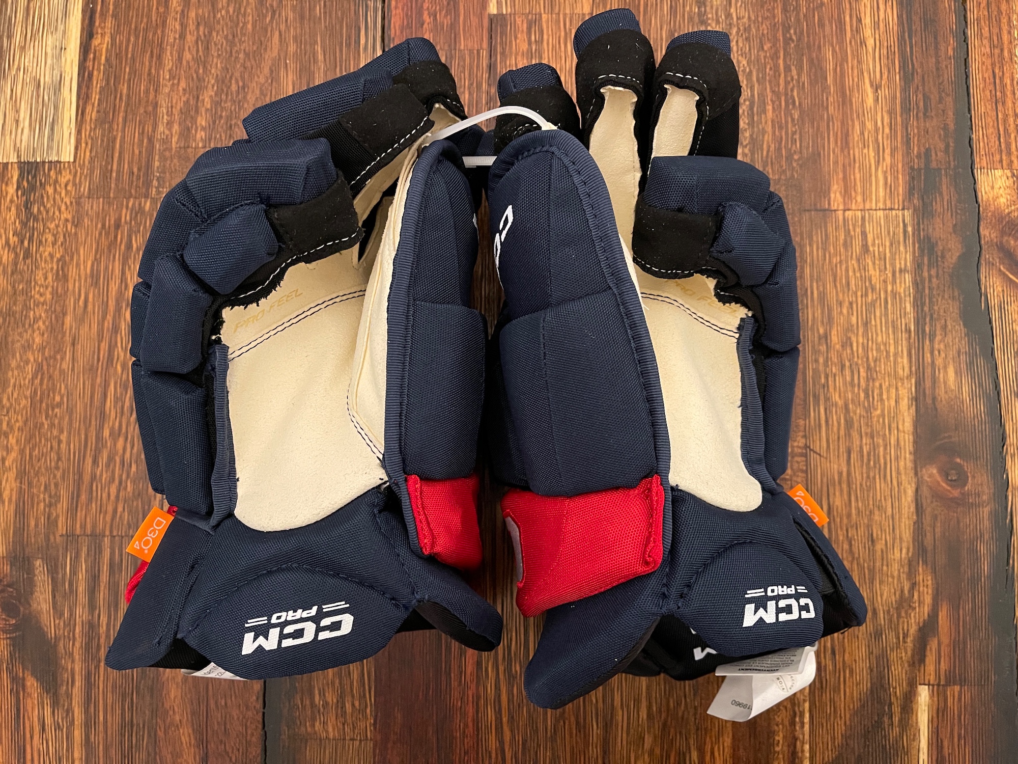 CCM Jetspeed FT1 - 14" - Pro Stock Gloves - Washington Capitals ...