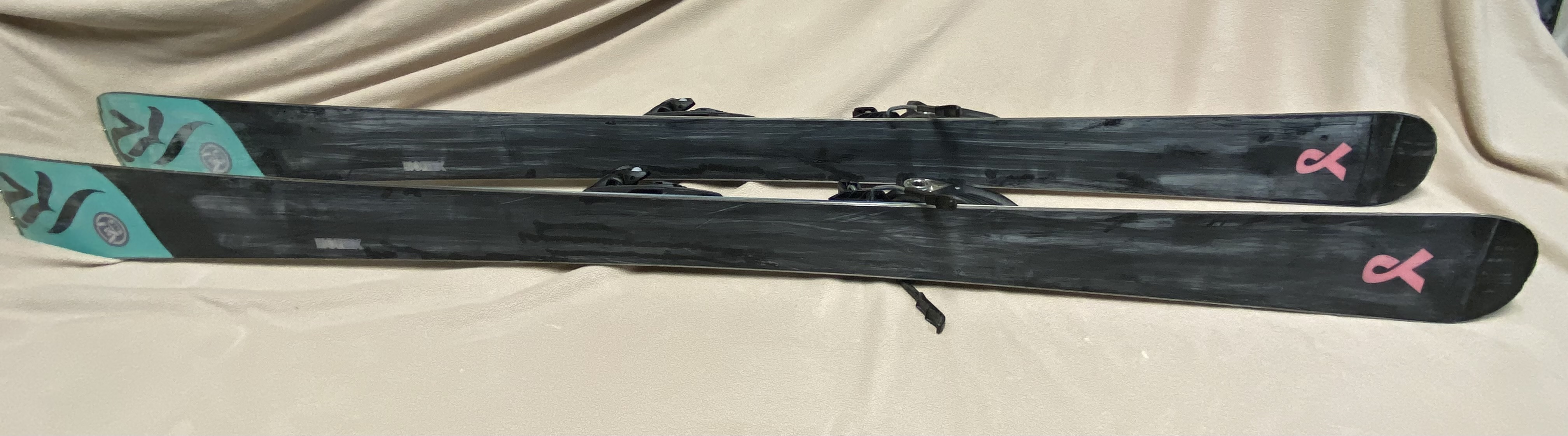 Used Unisex K2 153 cm All Mountain Superific Skis With Bindings | SidelineSwap