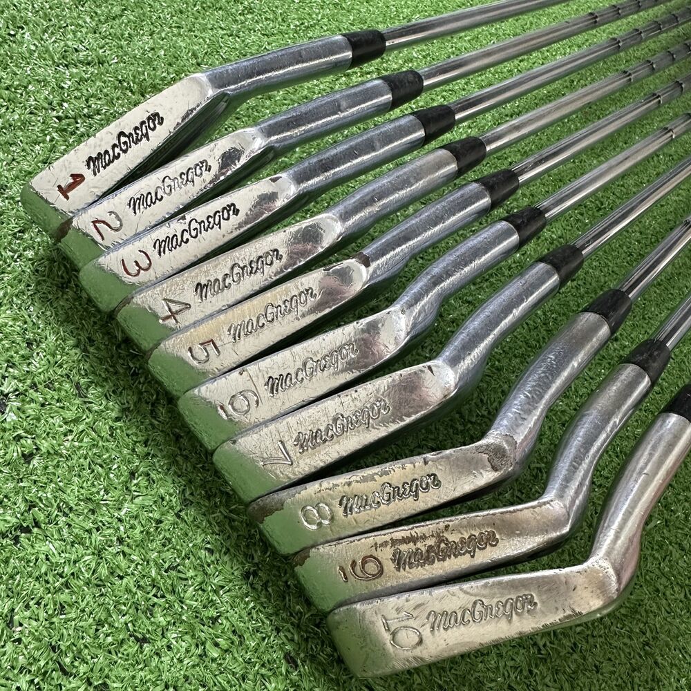 MacGregor Tourney Custom The 985 Style Iron Set 1-10 Irons Stiff Flex Steel RH | SidelineSwap