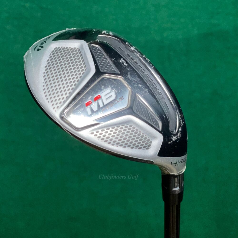 NEW TaylorMade M6 Rescue 22° 4 Hybrid Fujikura Atmos 5A Graphite ...