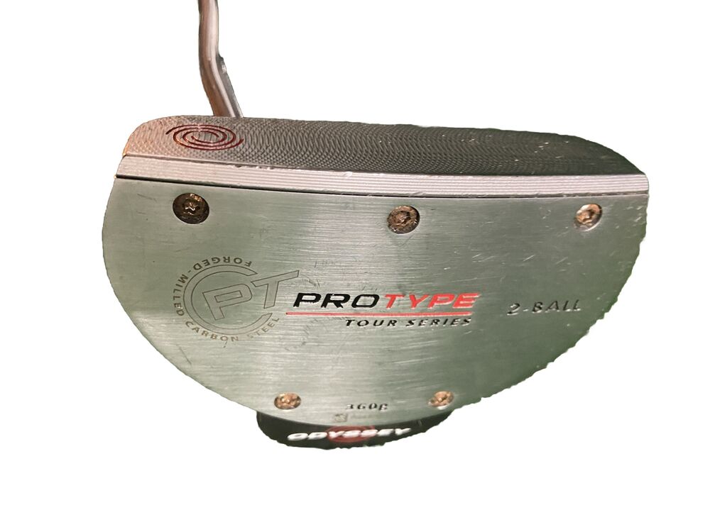 Left-Handed Odyssey ProType Tour Series 360g 2-Ball Mallet Putter Steel 33" | SidelineSwap