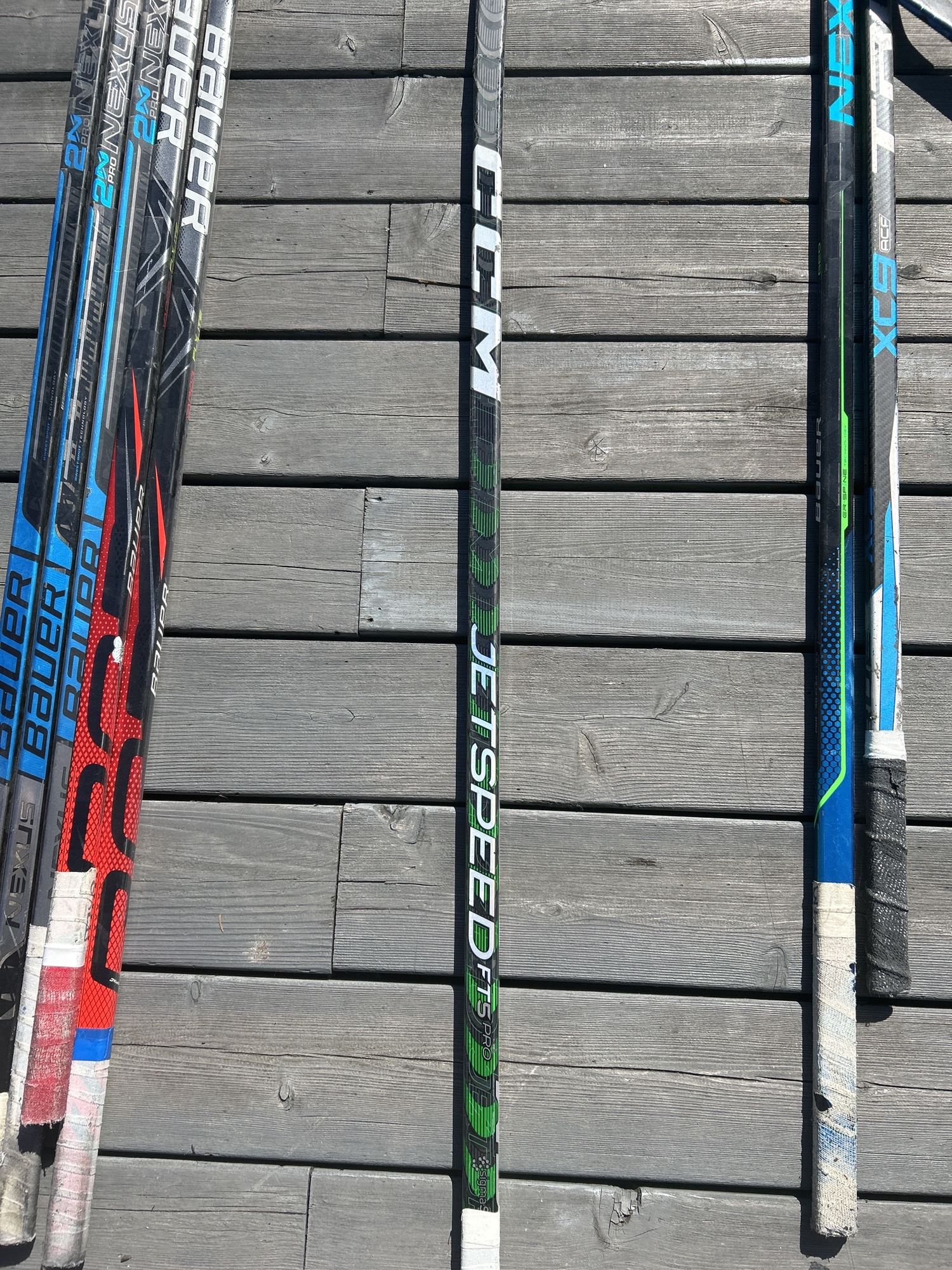 BUNDLE OF 10 BROKEN HOCKEY STICKS (dm for offers) | SidelineSwap