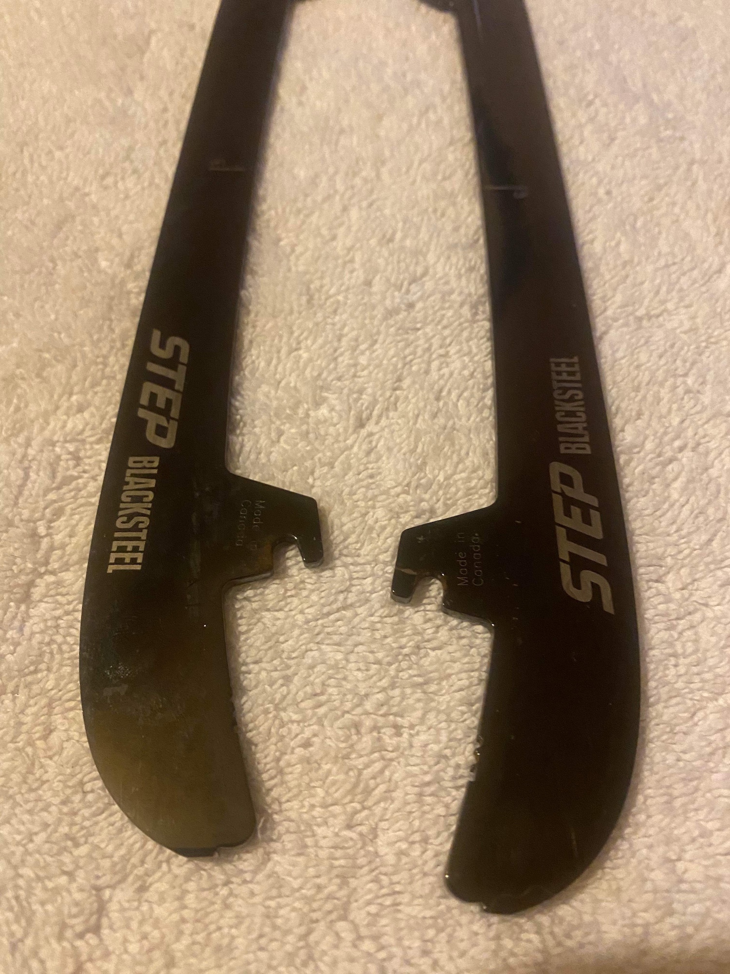 Step Steel Hockey BlackSteel ST Pro XS CCM Steel Runners 255 B7 ...