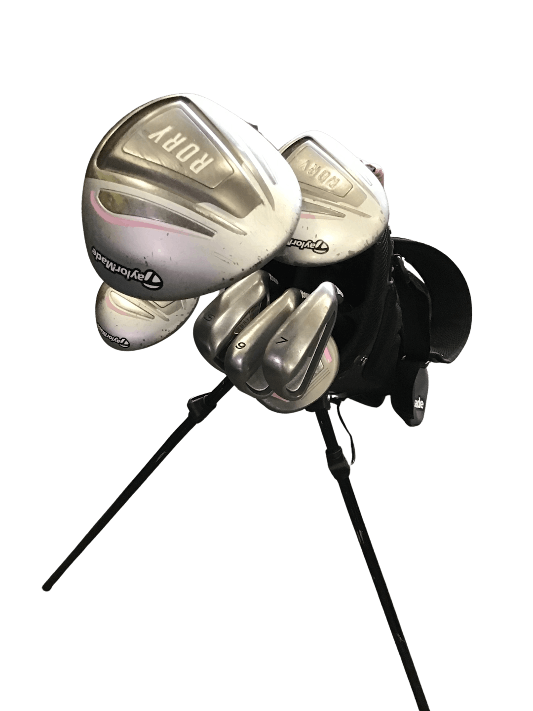 Used Taylormade Rory Set W Bag 8 Piece Regular Flex Graphite Shaft ...