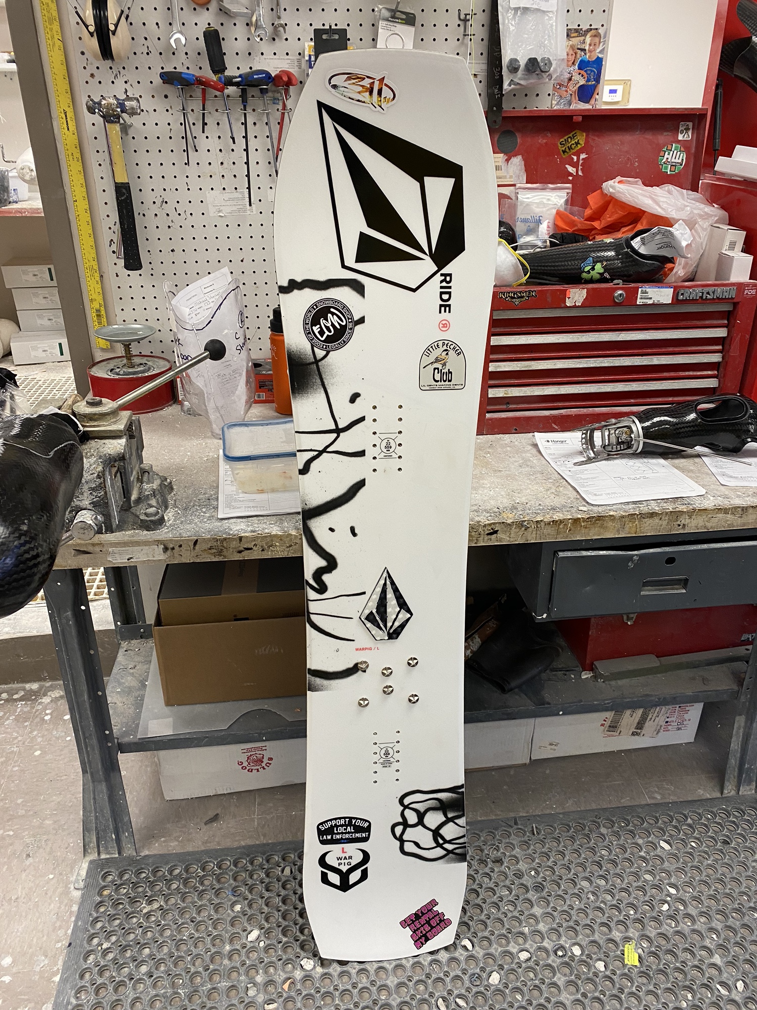 Men's Ride Without Bindings Medium Flex Directional WarPig Snowboard ...