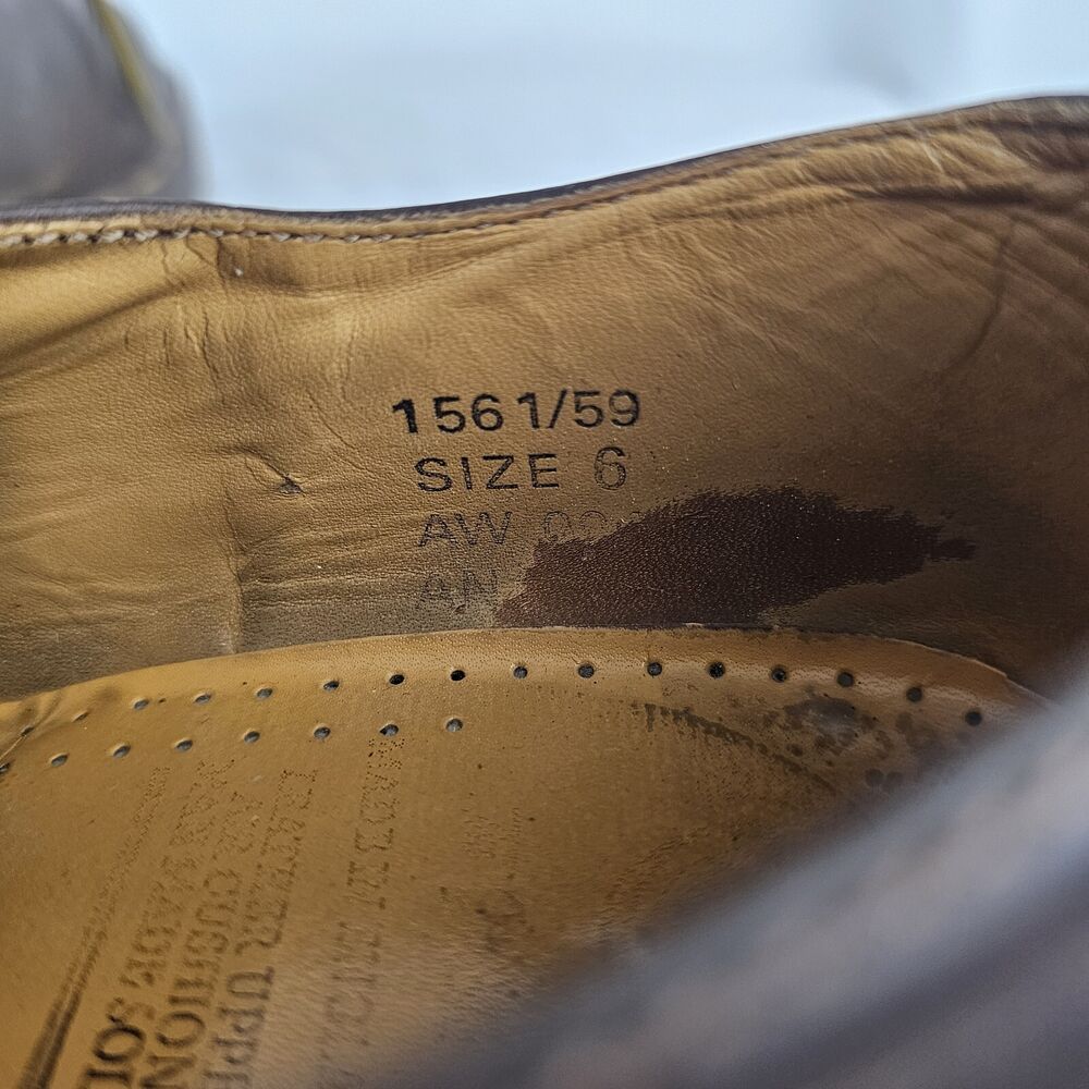 Doc Dr. Martens England Made Brown Leather Oxford Shoes Size 6, Mens 7 ...