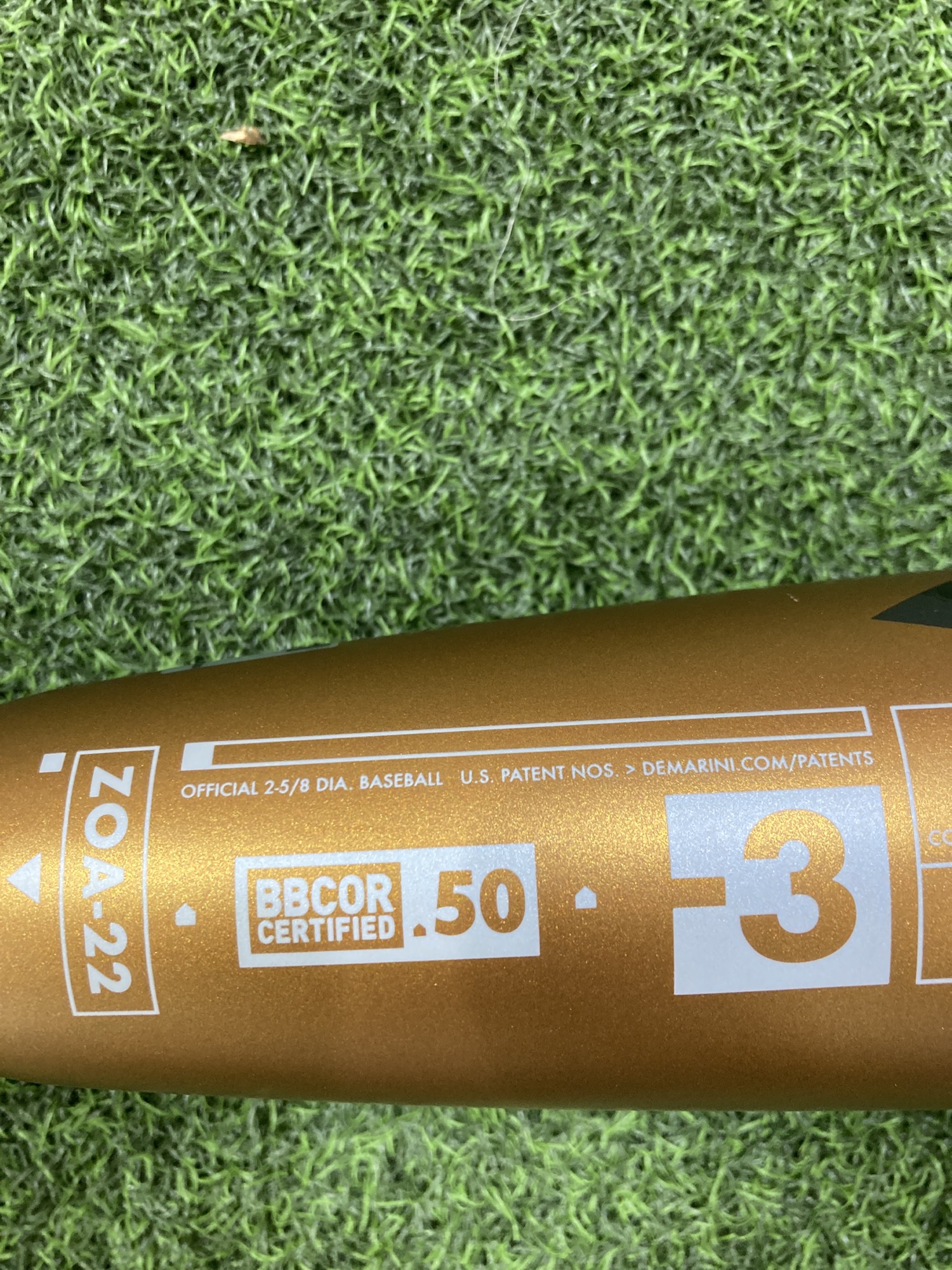 Used BBCOR Certified 2022 DeMarini Zoa Composite Bat (-3) 30 oz 33 ...