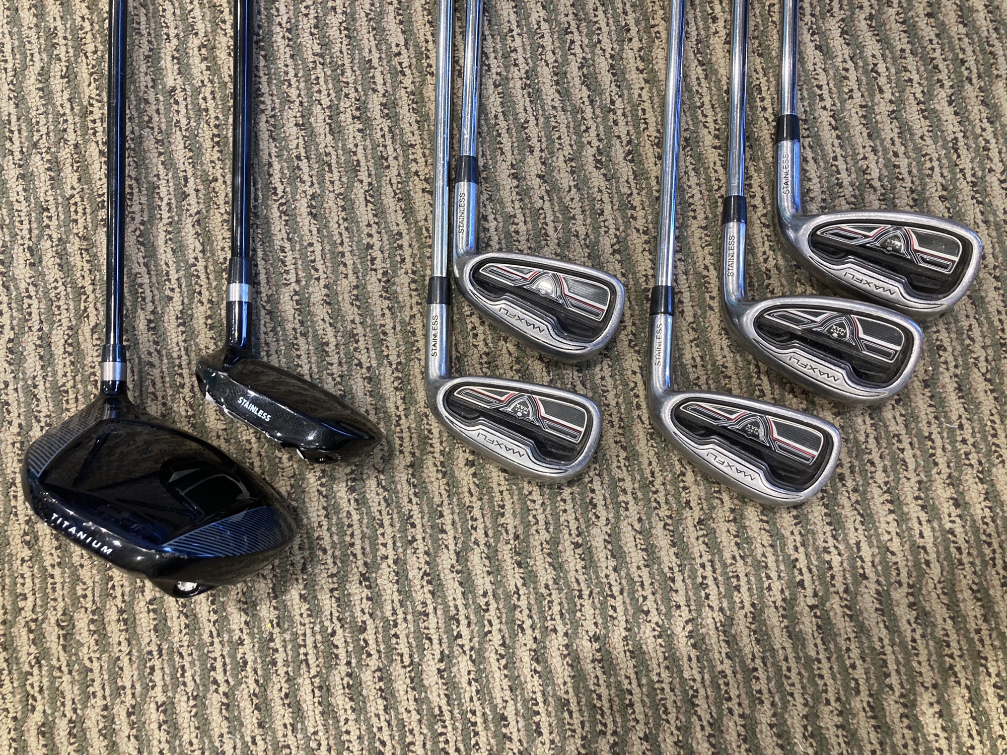 Used Men's Maxfli Black Max Right Handed Clubs (Full Set) Regular Flex ...