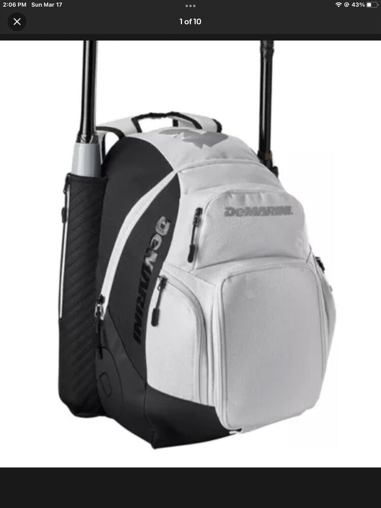 DeMarini Voodoo OG Backpack for Baseball/Softball Equipment, White, WB571120 NWT | SidelineSwap