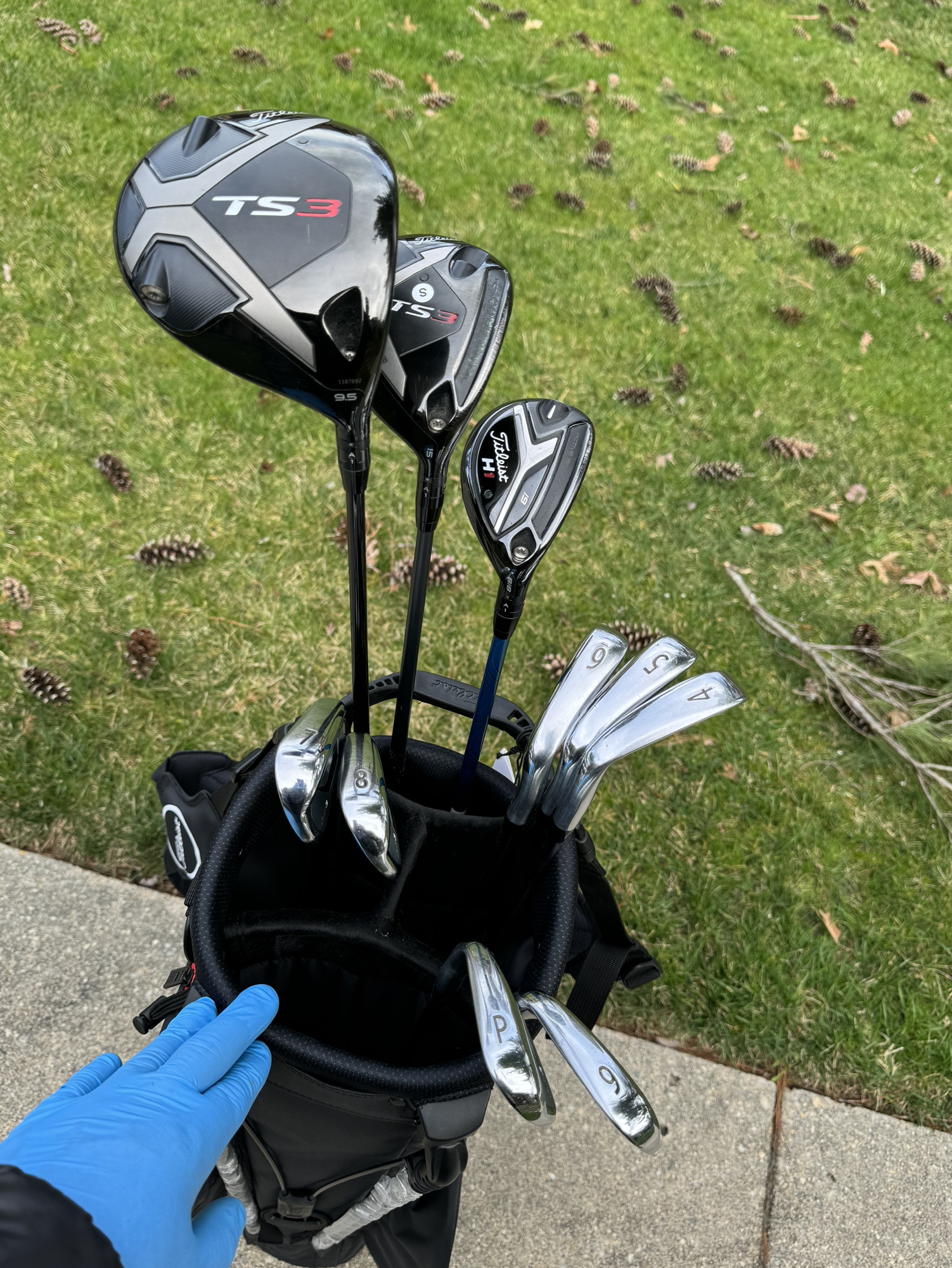 Titleist TS3 Set Woods and Titleist 718 AP3 Iron Set Complete Full Set ...