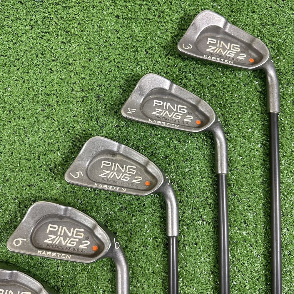 Ping Zing 2 Karsten Orange Dot Irons Set 3-PW SW Aldila Karsten 101 -1/2” | SidelineSwap