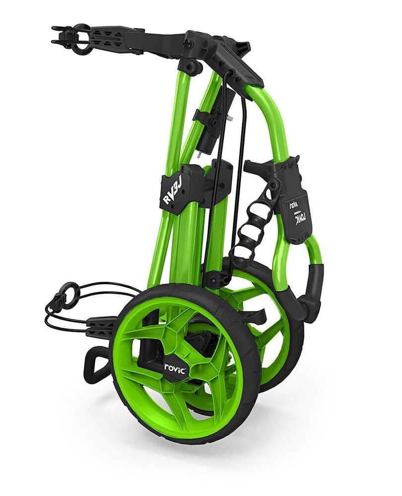 Clicgear Golf 3-Wheel Rovic Junior Push Cart Model RV3J - LIME GREEN ...