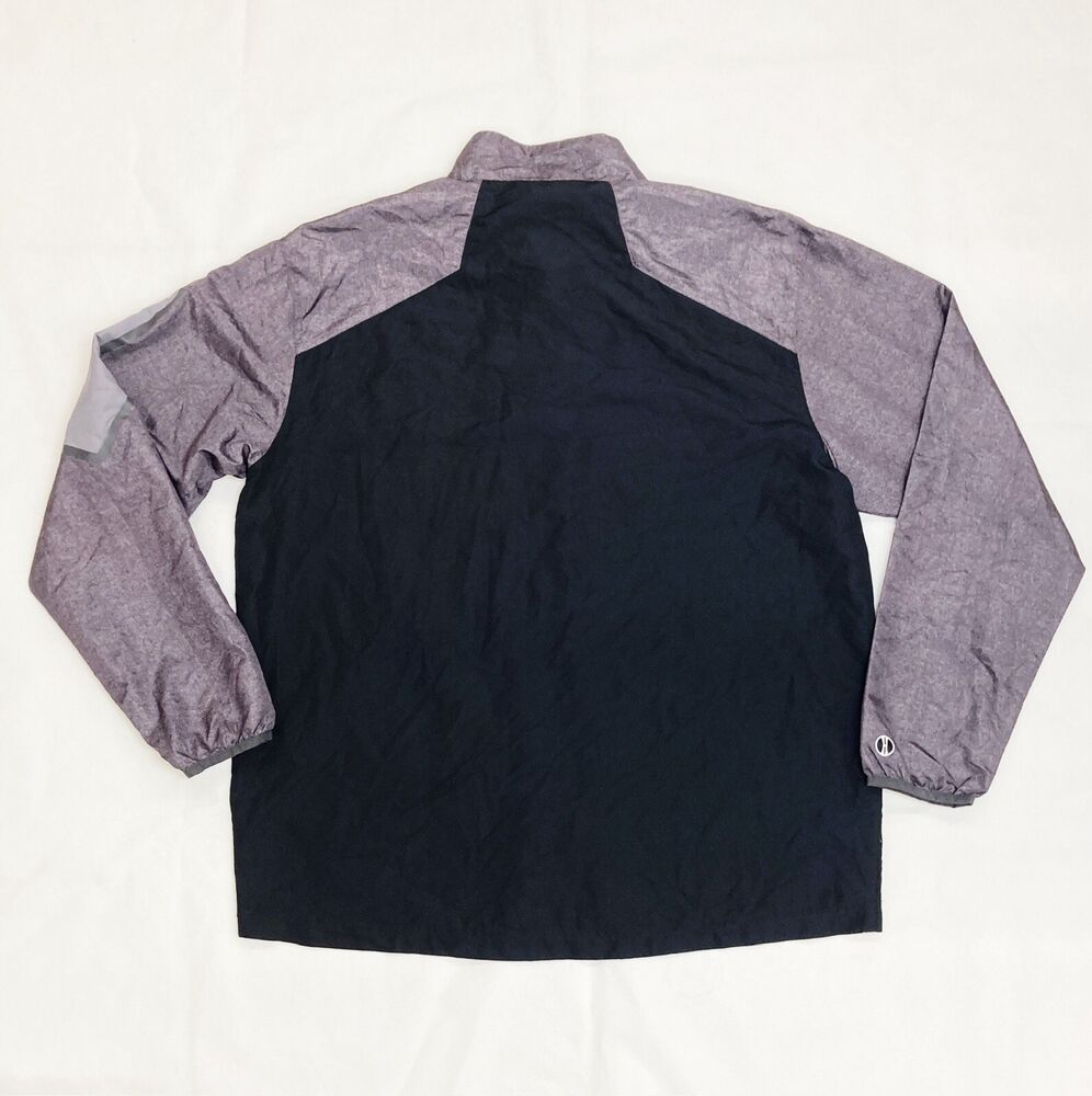 Holloway Raider 1/4 Zip Pullover Lightweight Jacket Men's Large Black ...