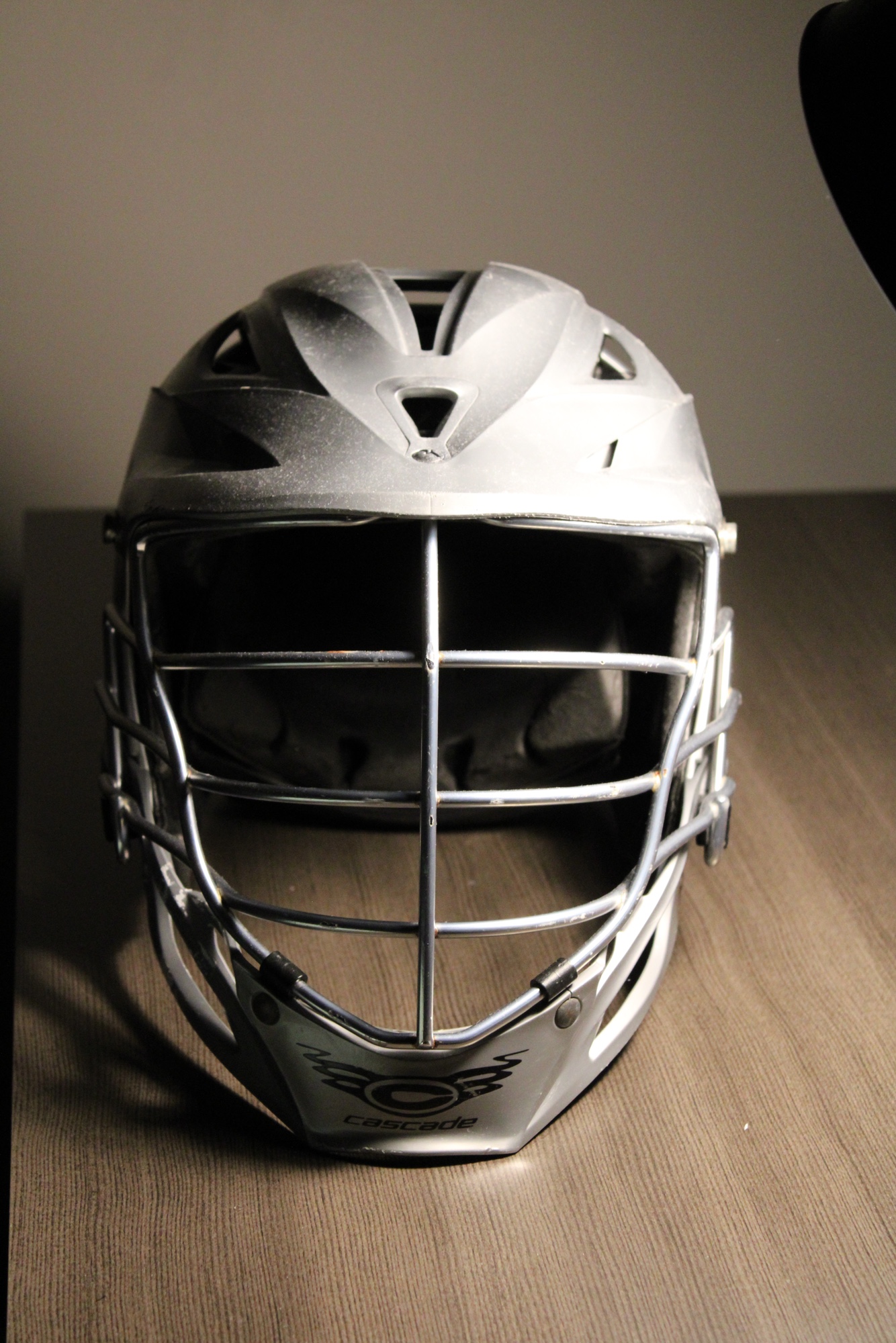Used Cascade R Helmet+ Basic white cascade chin strap | SidelineSwap