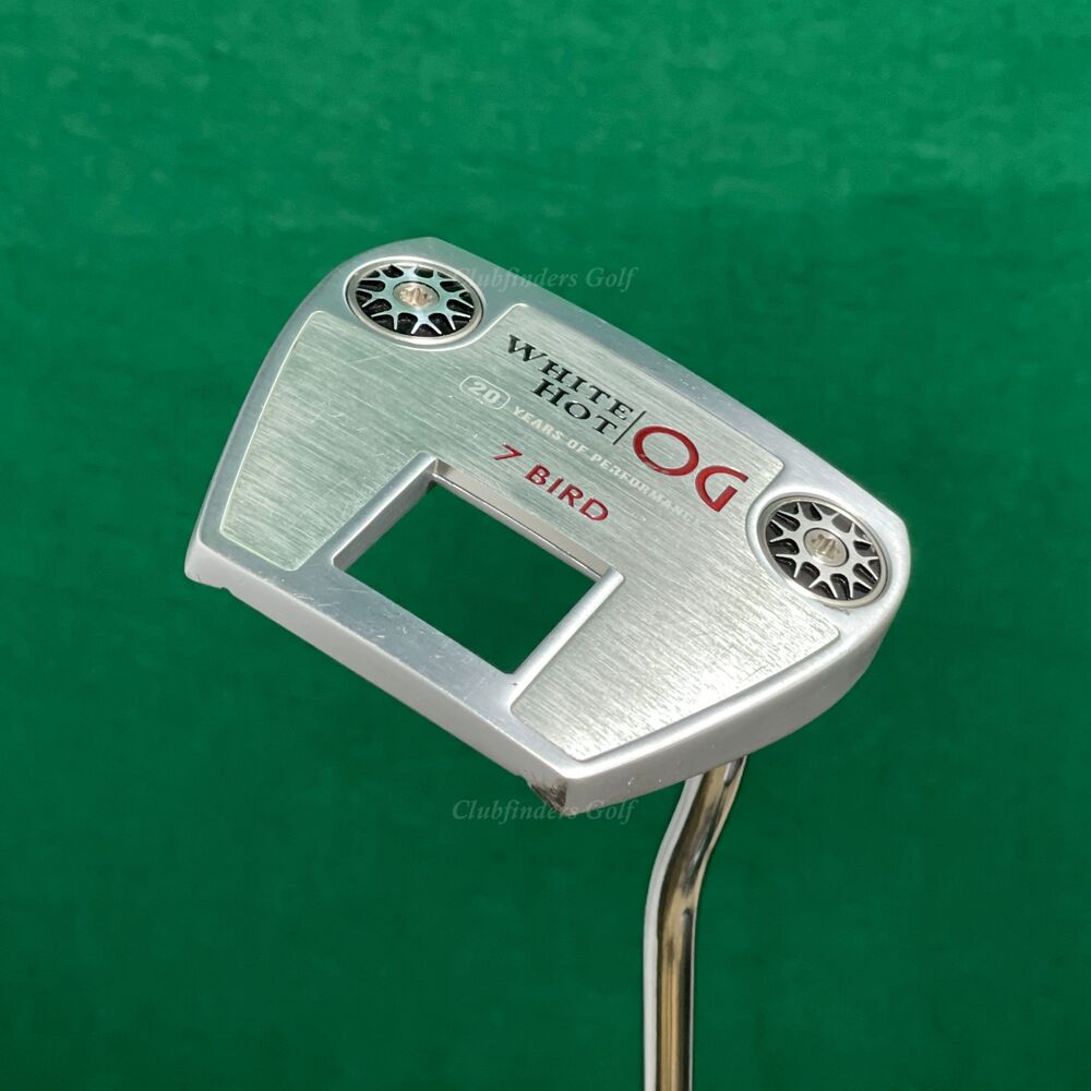 Odyssey White Hot OG 7 Bird 34.75" Double-Bend Mallet Putter W/ Stroke ...