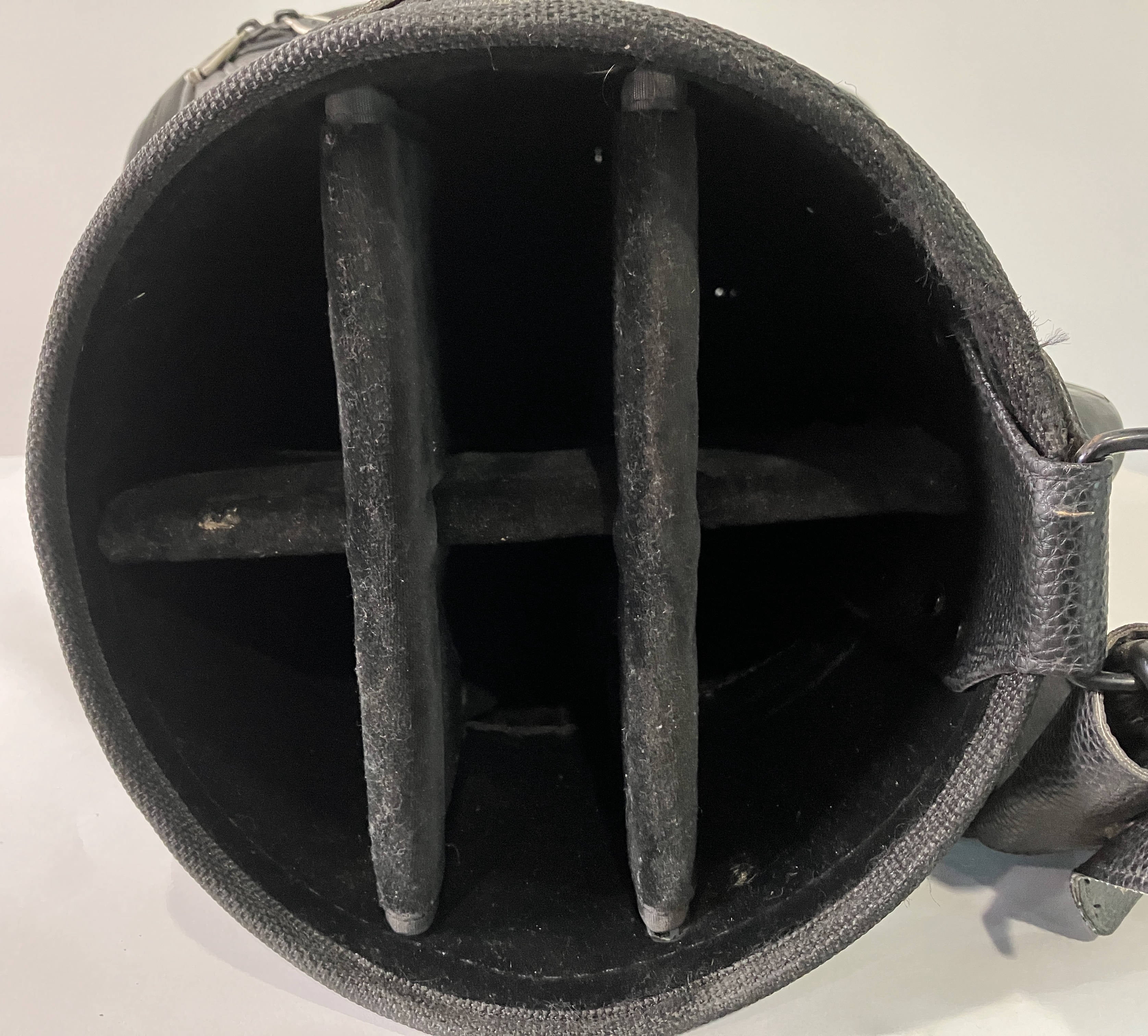 Ping Staff Bag Black 6-Way Divide Single Strap Golf Bag 9" x 9.5 ...