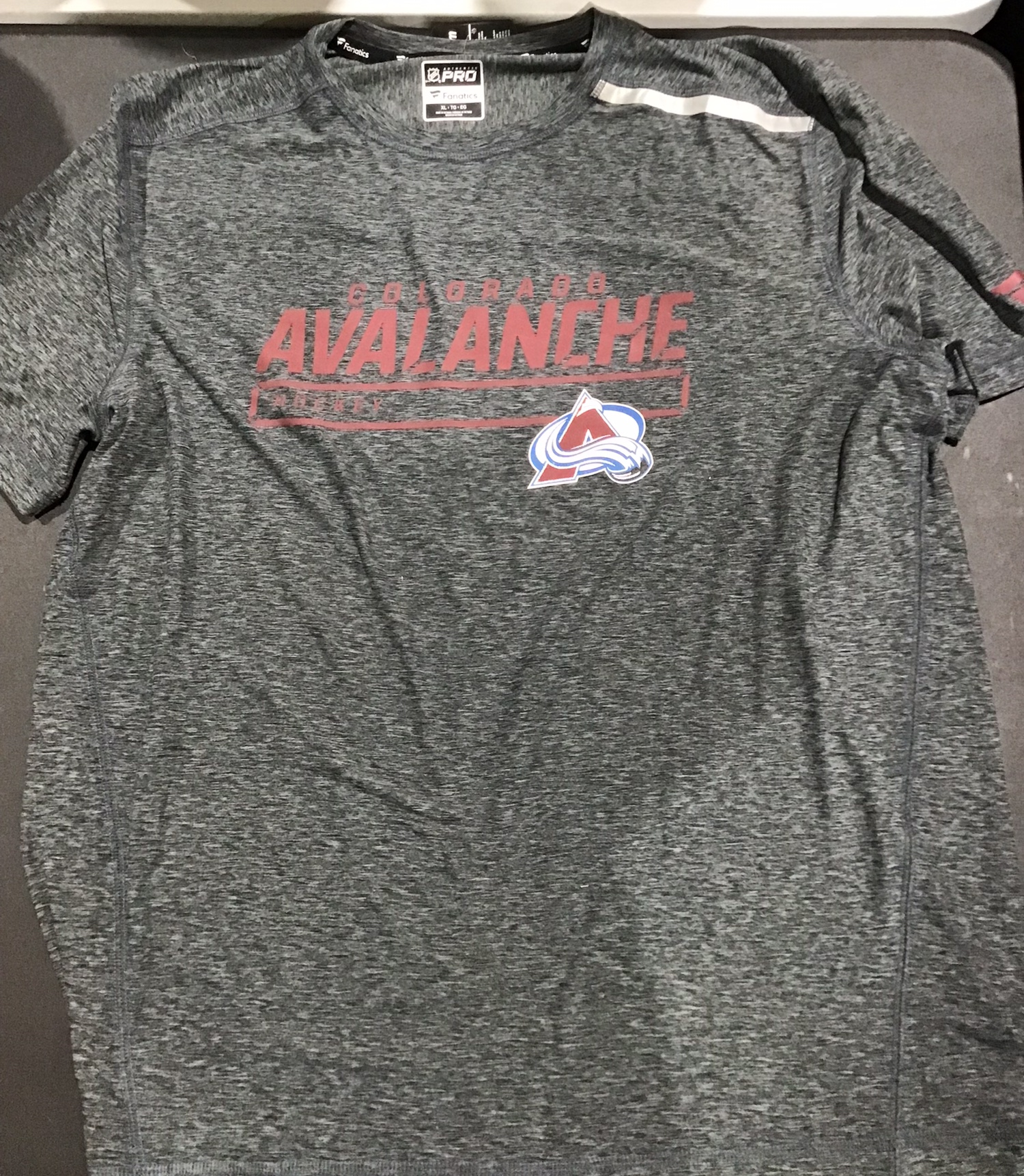 New Colorado Avalanche Player Issued Fanatics Gray Adult Extra Large ...
