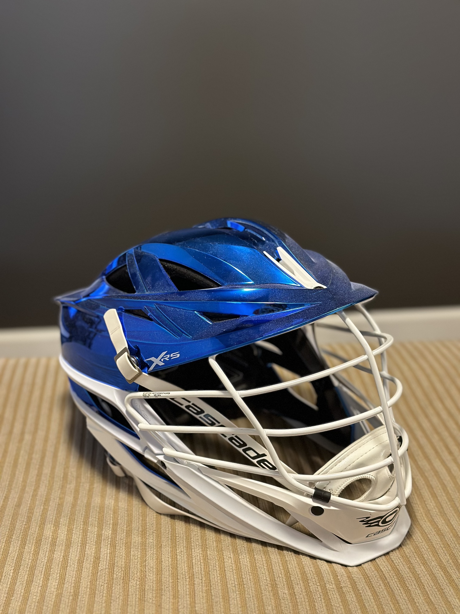 Limited Edition Chrome Royal Blue Cascade XRS Helmet | SidelineSwap
