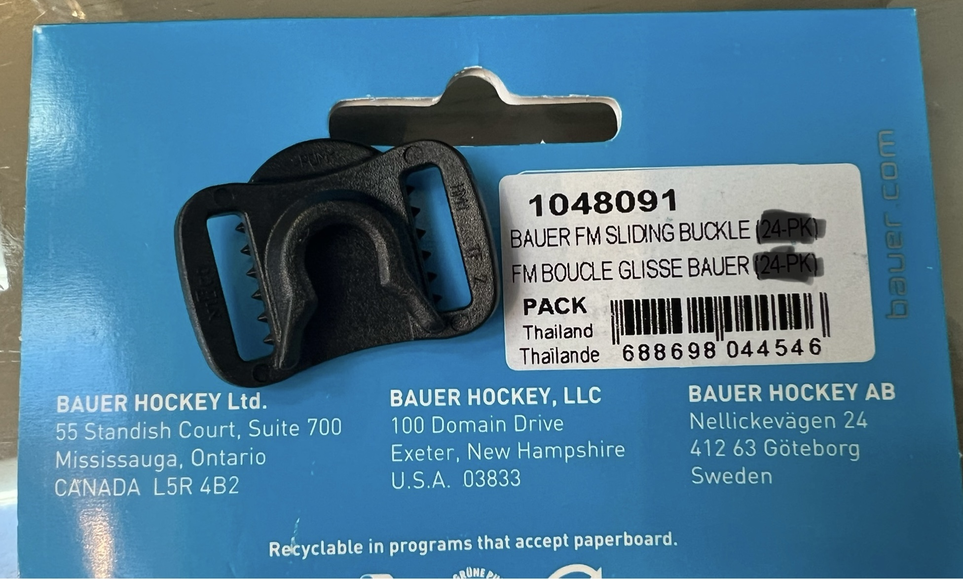 Bauer Helmet sliding buckle 2-pack | SidelineSwap