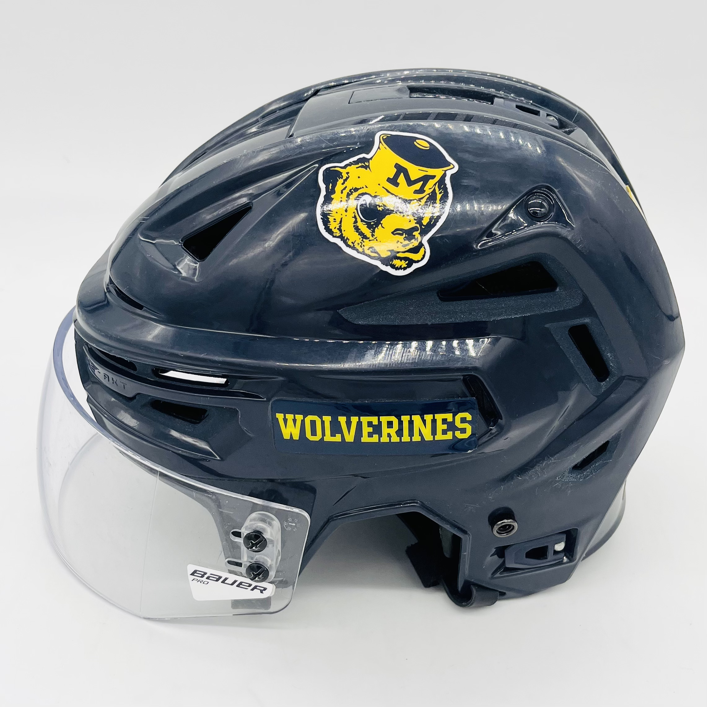 University of Michigan Bauer REAKT 150 Hockey Helmet-Medium-Bauer Pro ...