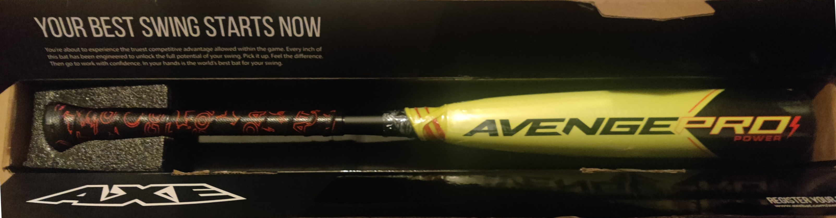 New USSSA Certified 2024 AXE Composite Avenge Pro Power Bat (-10) 19 oz ...