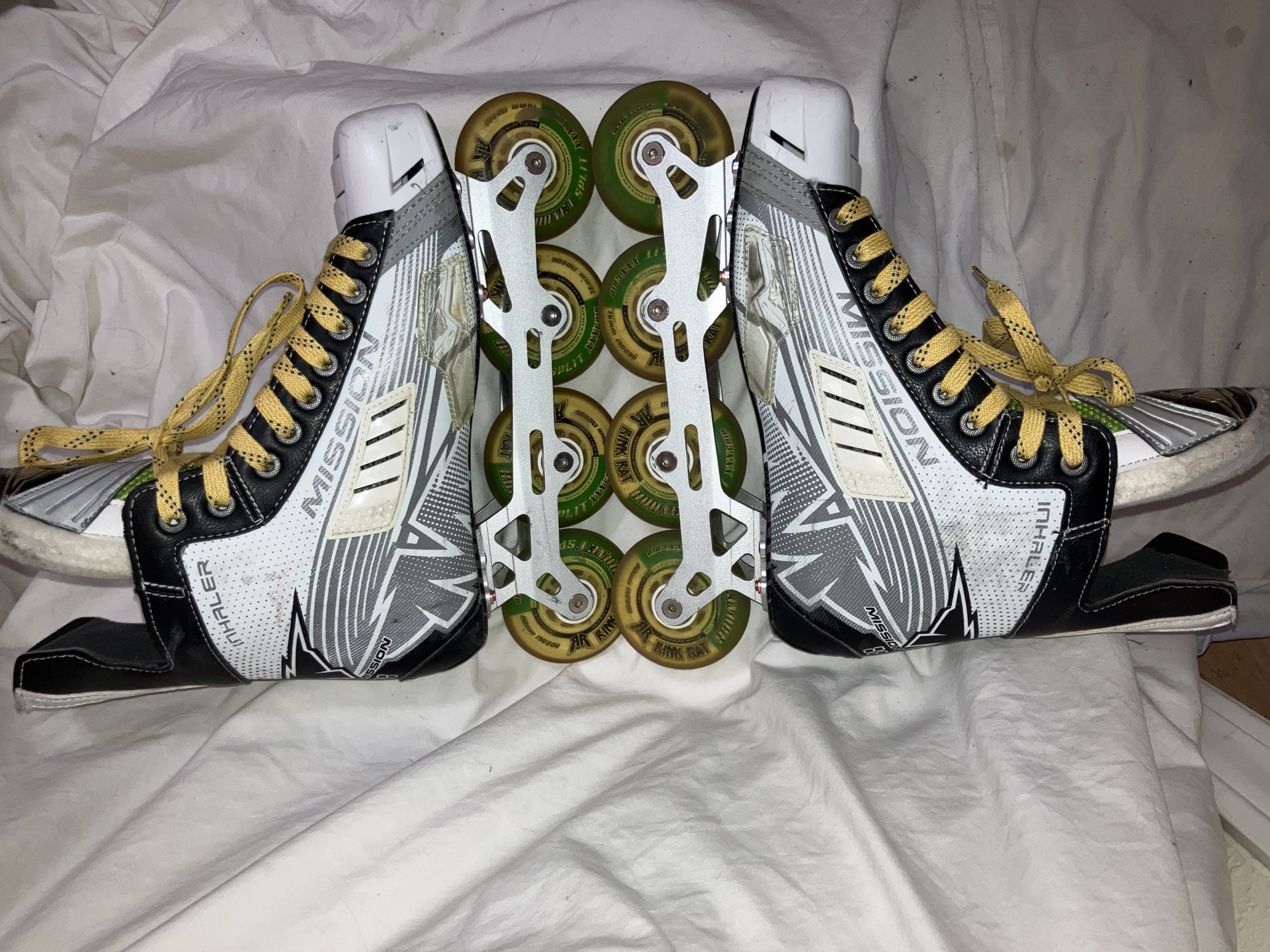 Used Mission 9.5D Inhaler AC2 Hockey Skates | SidelineSwap
