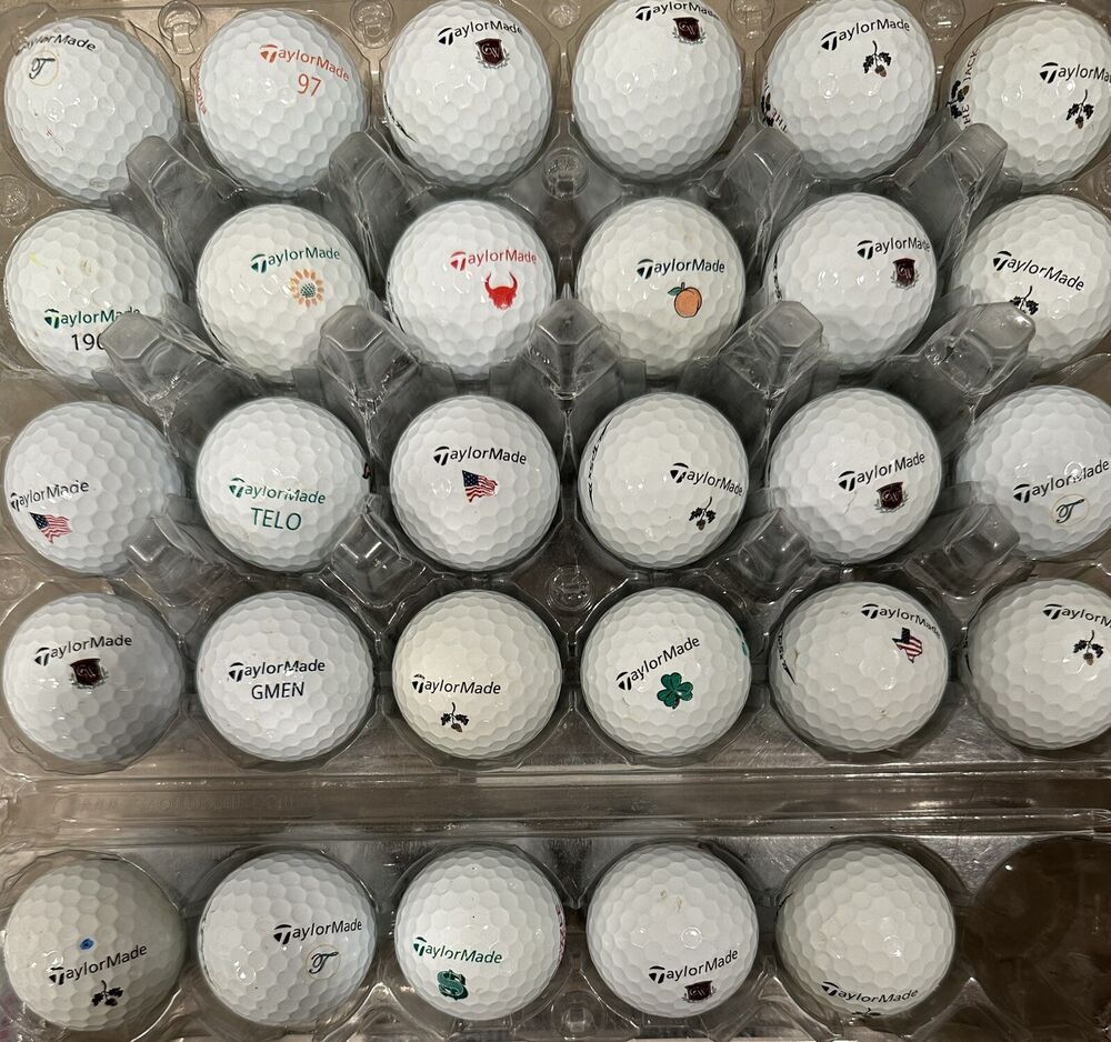 60 RARE TAYLORMADE TP5 \ TP5X MY SYMBOL GOLF BALLS | SidelineSwap
