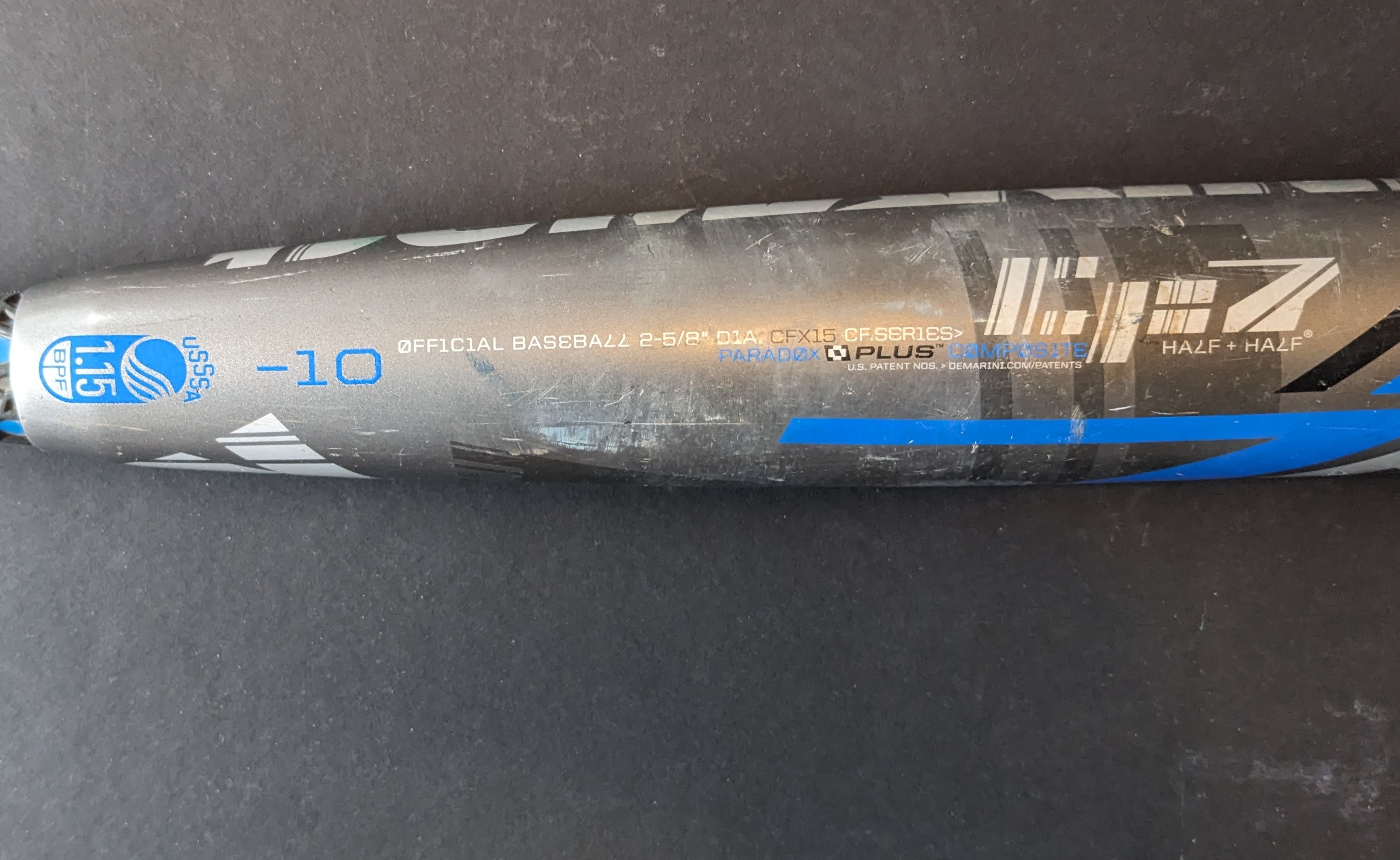 Used USSSA Certified DeMarini Composite CF7 Bat (-10) 31" | SidelineSwap
