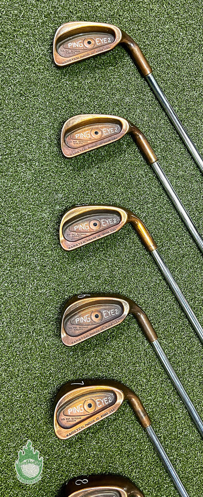 Used RH Ping Black Dot Eye 2 Beryllium Copper Irons 3-PW Stiff Steel Golf Set | SidelineSwap