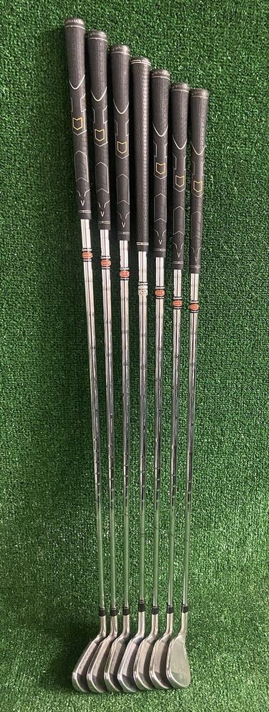 TaylorMade R7 Draw Iron Set 4-PW T-Step 90 Stiff Flex Steel Nice Grips ...
