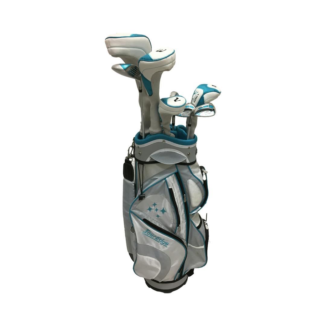 Used Tour Edge 2020 Lady Edge 10 Piece Ladies Flex Graphite Shaft Women's Package Sets ...