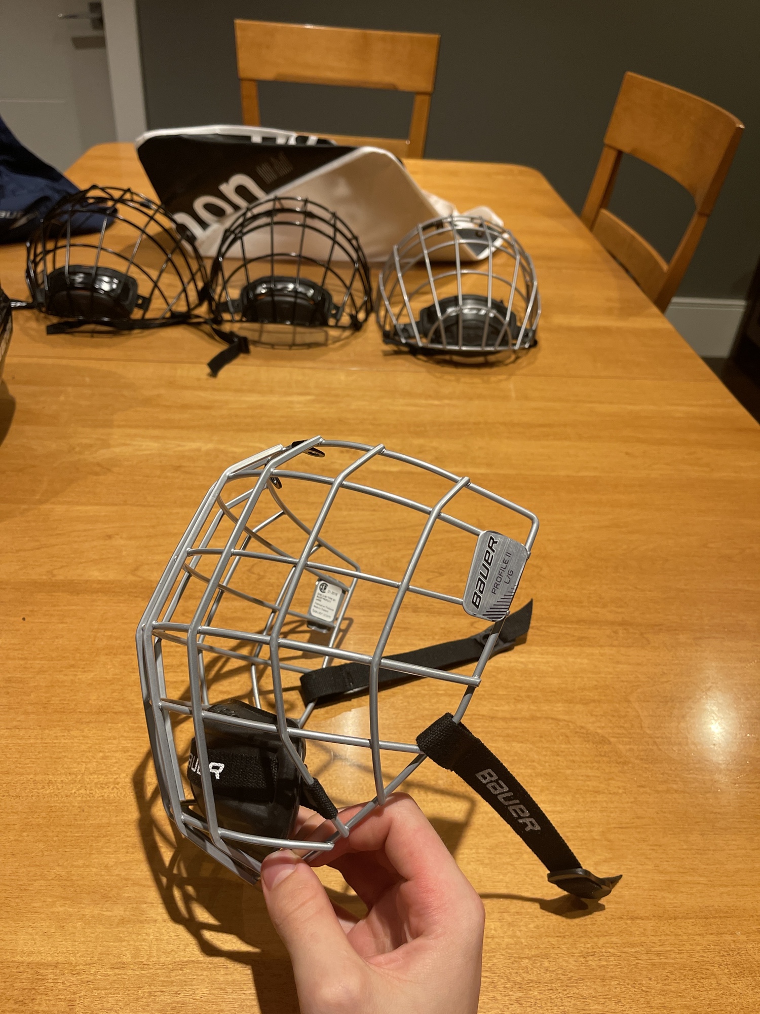 Large Bauer Full Cage Profile II Facemask | SidelineSwap
