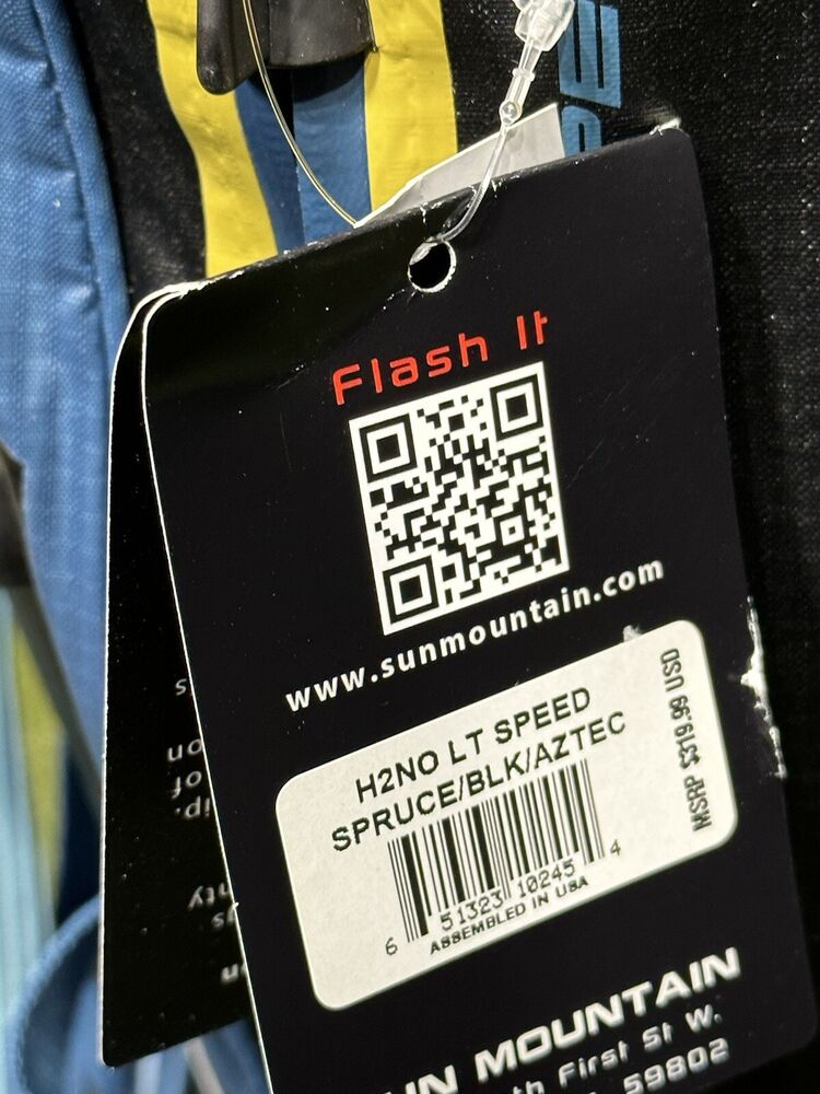 Sun Mountain H2NO Litespeed Golf Stand Bag 4-Way Spruce-Black-Aztec New ...