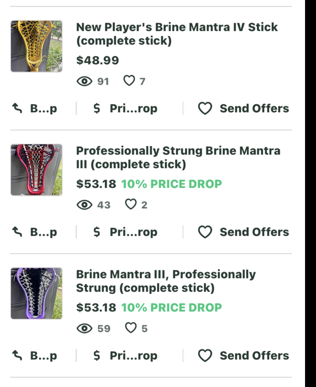 (7) Bundled Lax Sticks | SidelineSwap