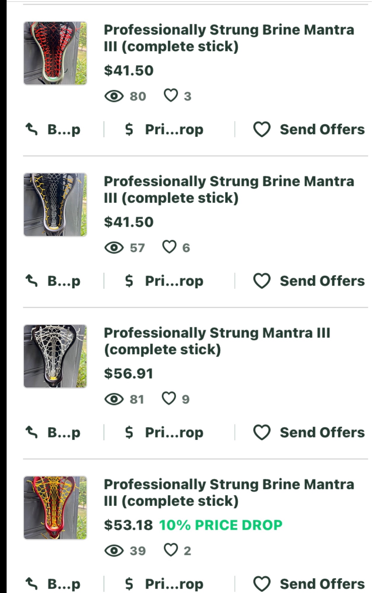 (7) Bundled Lax Sticks | SidelineSwap