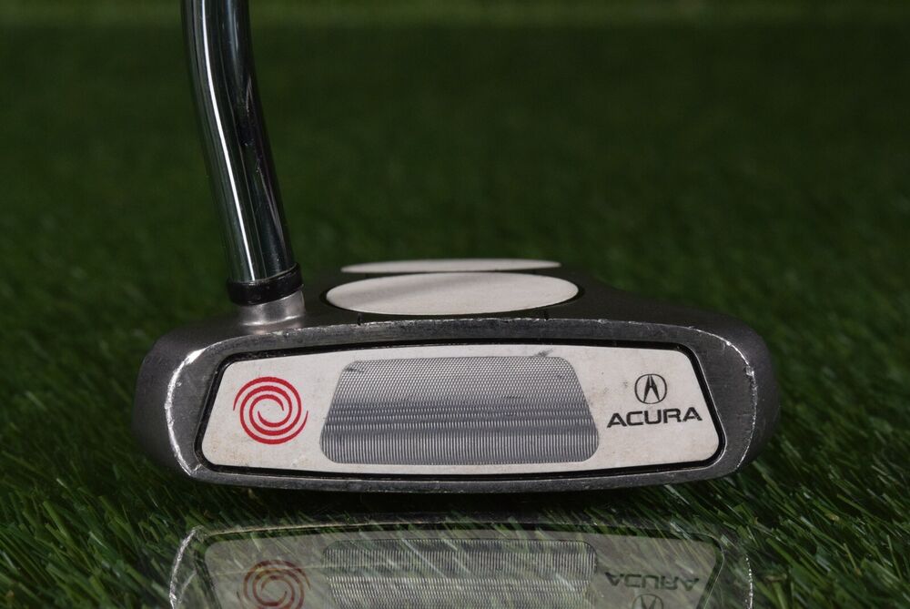 ODYSSEY WHITE STEEL 2 BALL 35” LEFT HANDED MALLET PUTTER W/ ACURA LOGO ...
