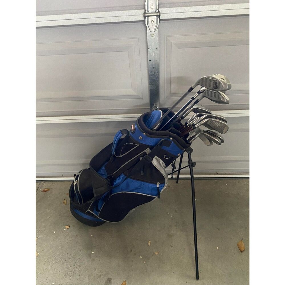 Men's Complete Starter Set with Irons 3-SW, Driver, Woods and Stand Bag ...
